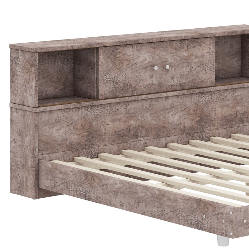 Millwood Pines Crislyn Bookcase Storage Bed | Wayfair